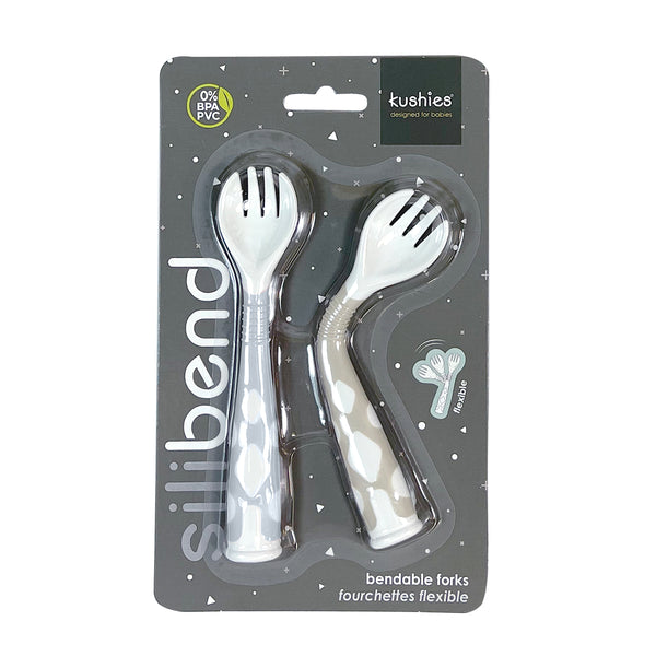 Kushies Baby CA | Silibend Forks | 2pack | Blue / Sand - Kushies Baby ...